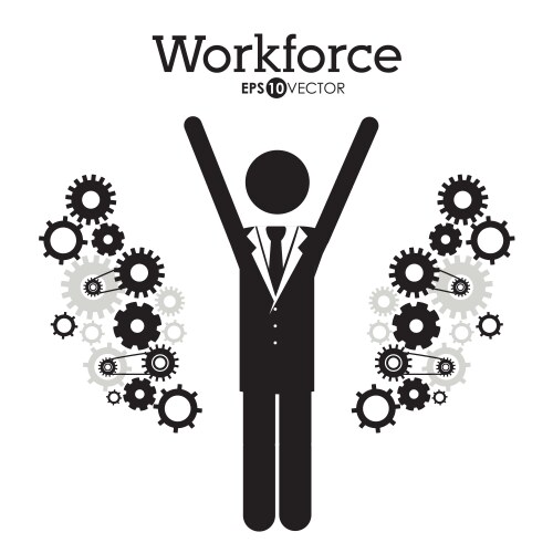 Workforce design Royalty Free Vector Image - VectorStock
