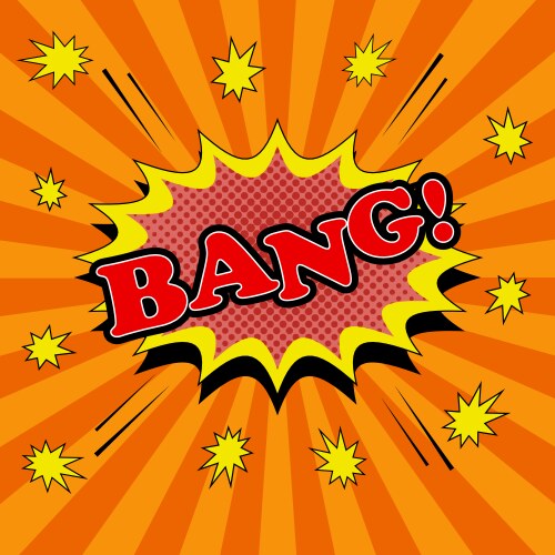 Comic book explosion Royalty Free Vector Image