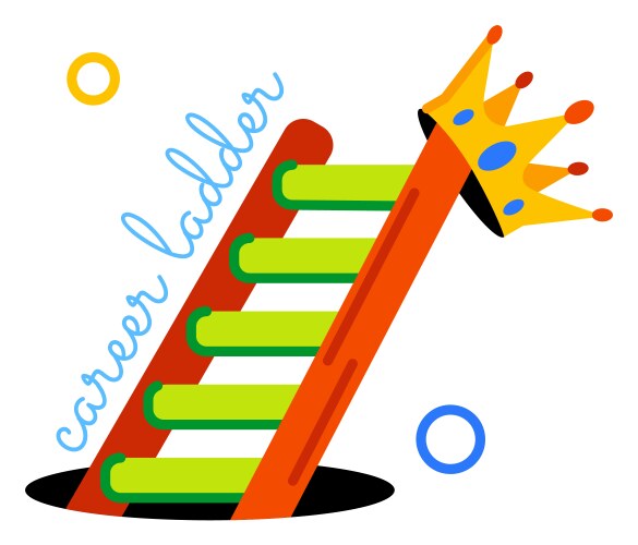 Career ladder Royalty Free Vector Image - VectorStock