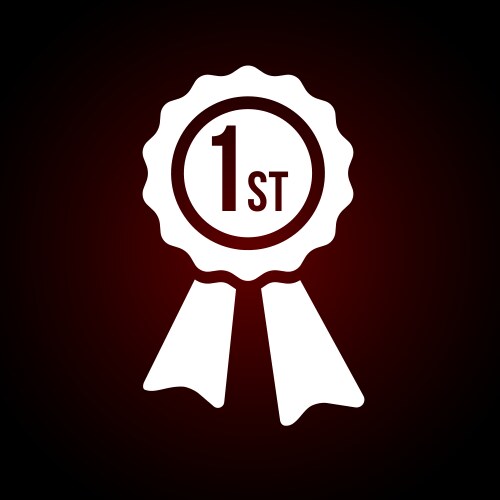 Medal badge rank Royalty Free Vector Image - VectorStock