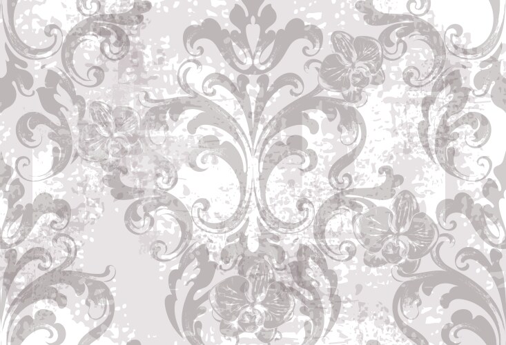 Royal baroque texture pattern floral Royalty Free Vector
