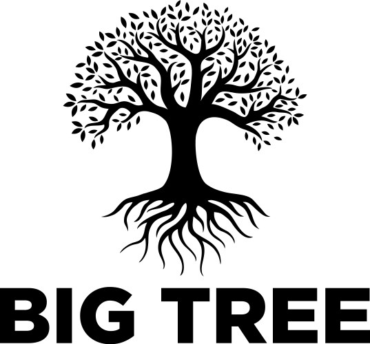 Scandinavian viking design tree mighty oak Vector Image