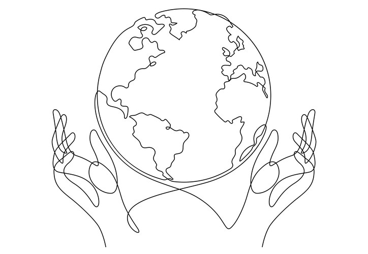 Save Earth Drawing Vector Images (over 4,600)