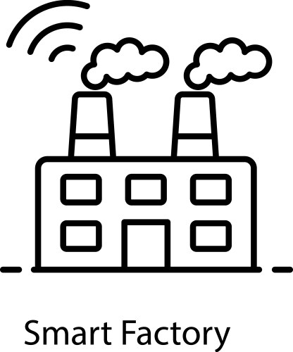 Production factory Royalty Free Vector Image - VectorStock