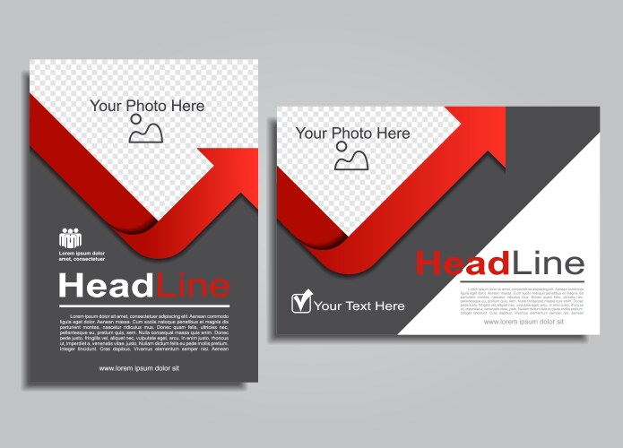 Modern book cover design template in a4 Royalty Free Vector