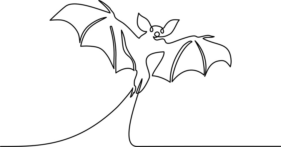 Continuous line drawing of halloween pumpkin Vector Image