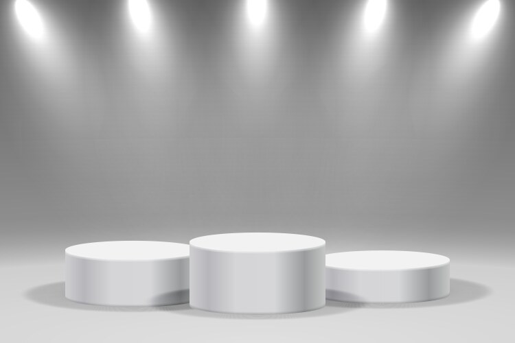 Realistic platform or podium Royalty Free Vector Image