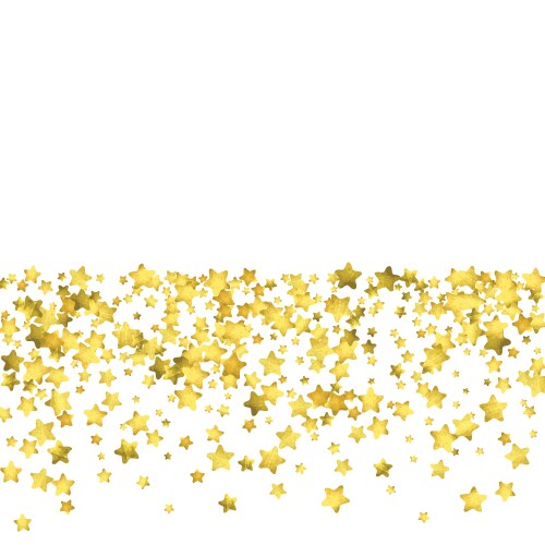 Star confetti gold random background Royalty Free Vector