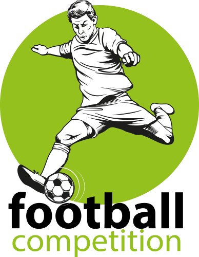 Man Kicking Football Logo Football Man Kick Logo Vector Images (over