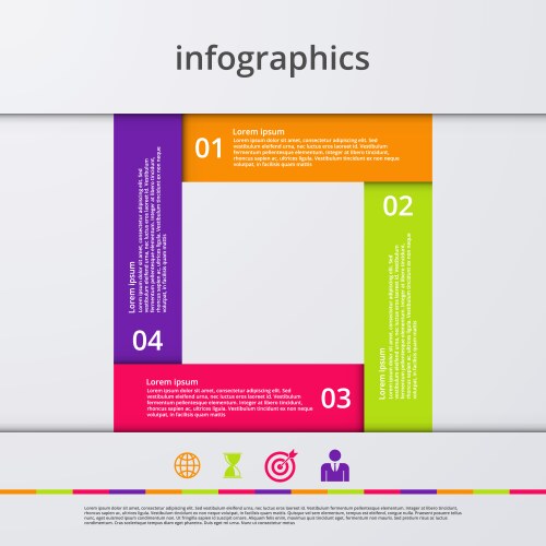 Administration infographic 10 option ui design Vector Image