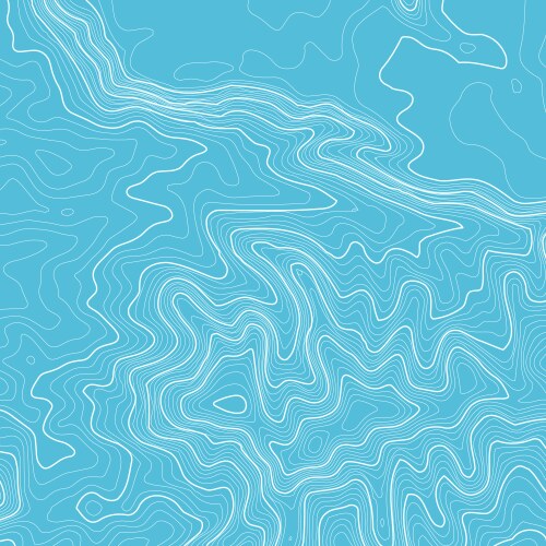 Blue topographic lines Royalty Free Vector Image