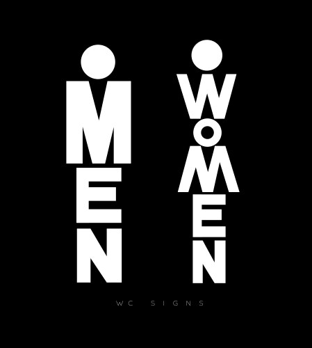 Toilet wc restroom sign Royalty Free Vector Image