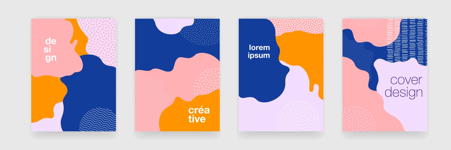 Fun doodle pattern background with abstract Vector Image