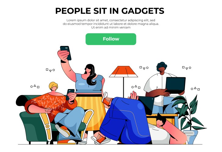 People Sit Vector Images (over 110,000)