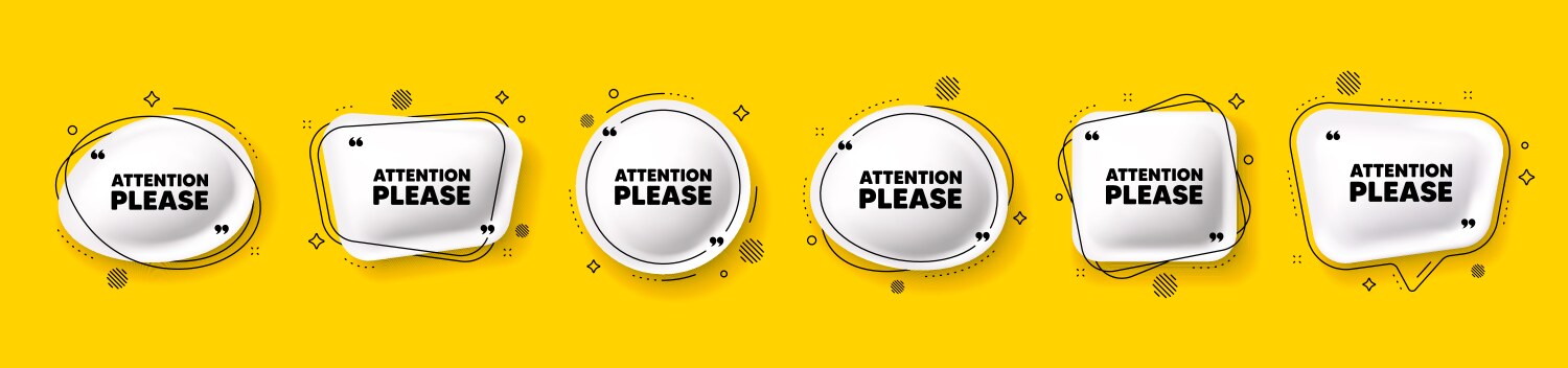 Attention Please Vector Images (over 1,800)