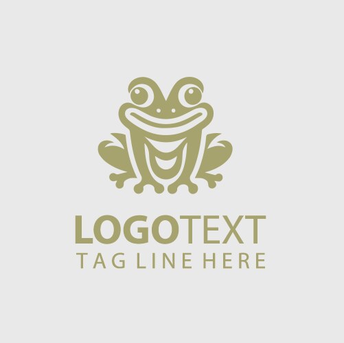 Frog logo Royalty Free Vector Image - VectorStock