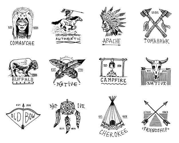 Native American Logo Vector Images (over 4,800)