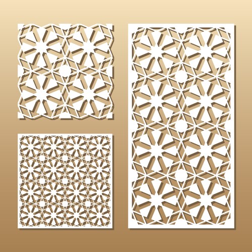 Laser cut panel Royalty Free Vector Image - VectorStock