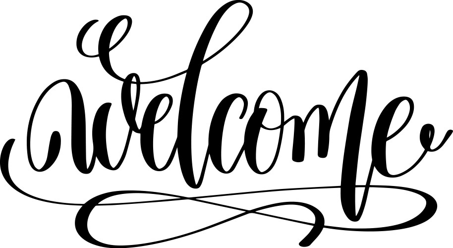 Hand Lettering Welcome Vector Images (over 7,000)