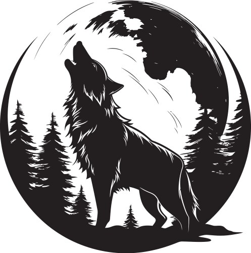 Werewolf Shadow Wolf Vector Images (over 250)