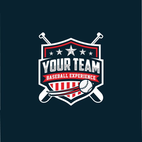 Baseball logo and insignia Royalty Free Vector Image