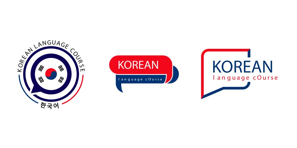 Korean pattern background with flag symbol Vector Image