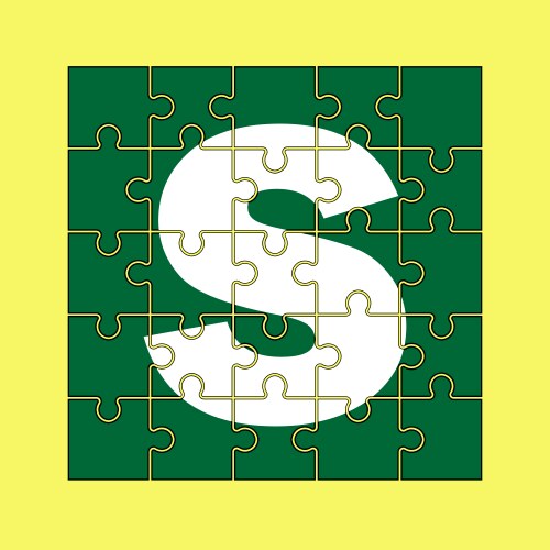 Puzzle Letter S Vector Images (over 140)