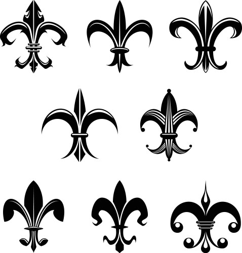 Royal lily sign Royalty Free Vector Image - VectorStock