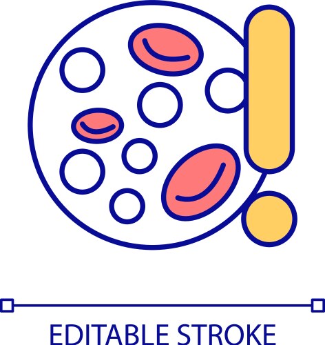 Anemia concept icon Royalty Free Vector Image - VectorStock
