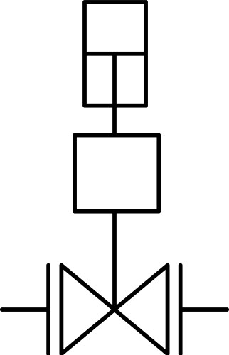 Control valve symbol icon Royalty Free Vector Image