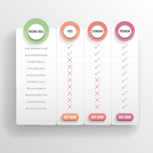 Pricing Royalty Free Vector Image - VectorStock