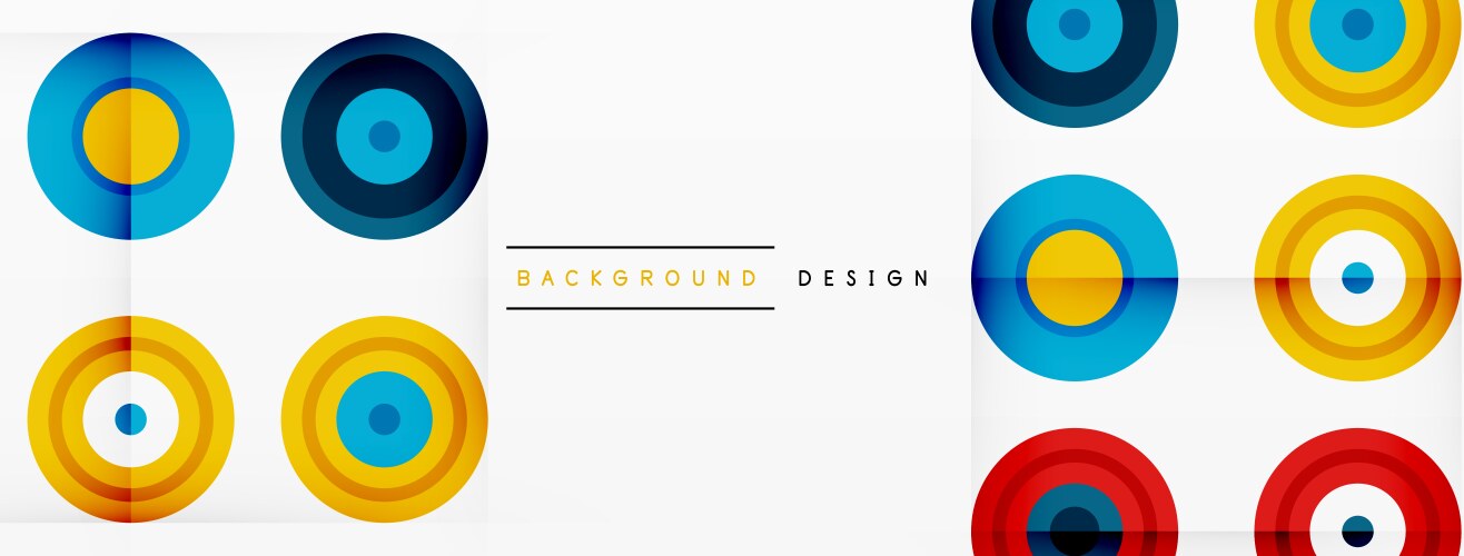 Abstract background with circle symmetric grid Vector Image