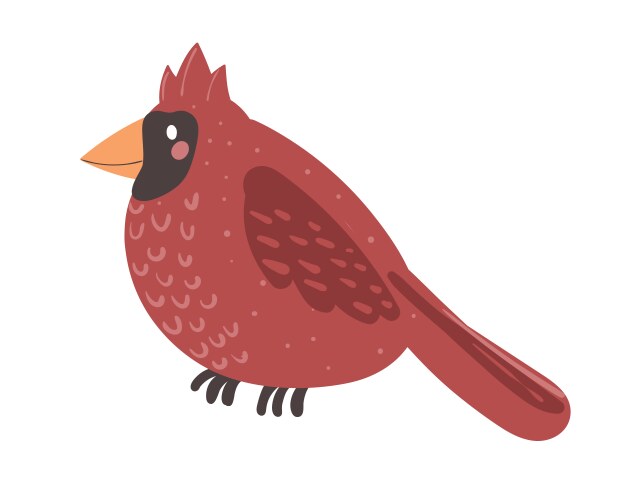 Cardinal Bird Stylized Vector Images (over 200)