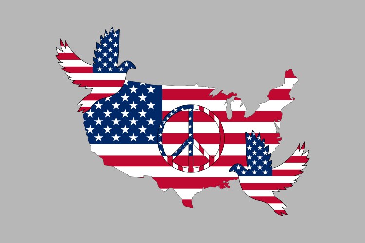 Map of the usa Royalty Free Vector Image - VectorStock