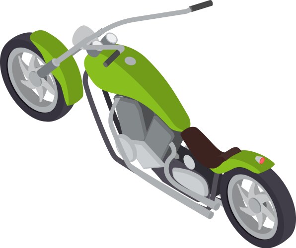 Blue classic motorcycle Royalty Free Vector Image