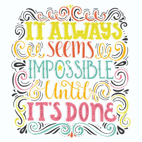 Positive inspirational and motivational quotes Vector Image