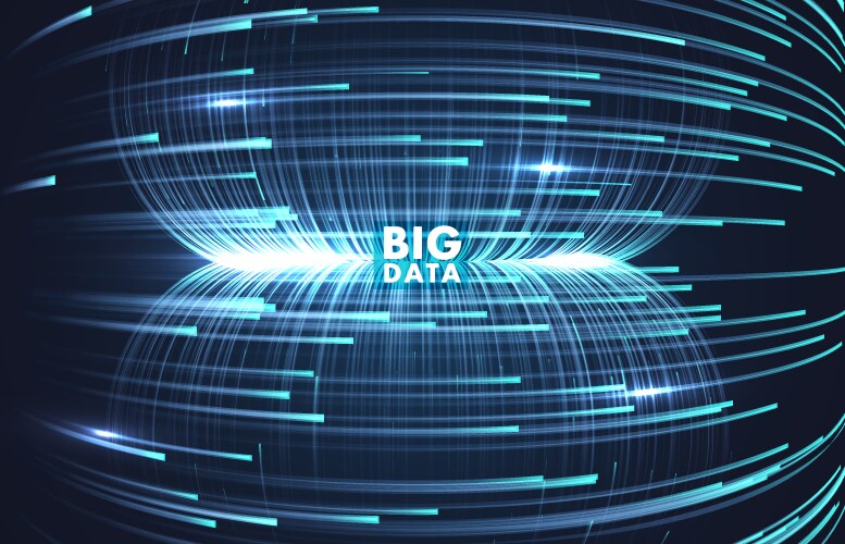 Big data code representation Royalty Free Vector Image