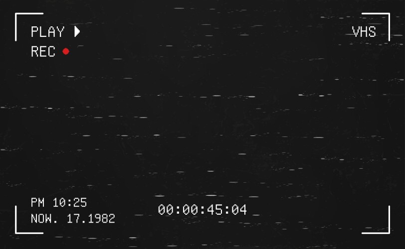 Video camera overlay Royalty Free Vector Image