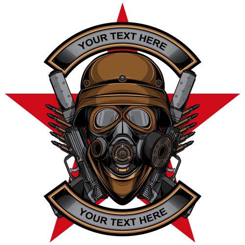 Spray gun logo design Royalty Free Vector Image