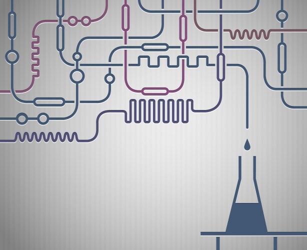 Sketch of science lab equipment Royalty Free Vector Image