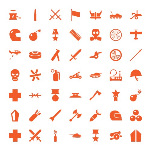 15 war icons Royalty Free Vector Image - VectorStock