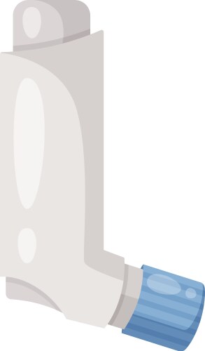 Using asthma inhaler composition Royalty Free Vector Image