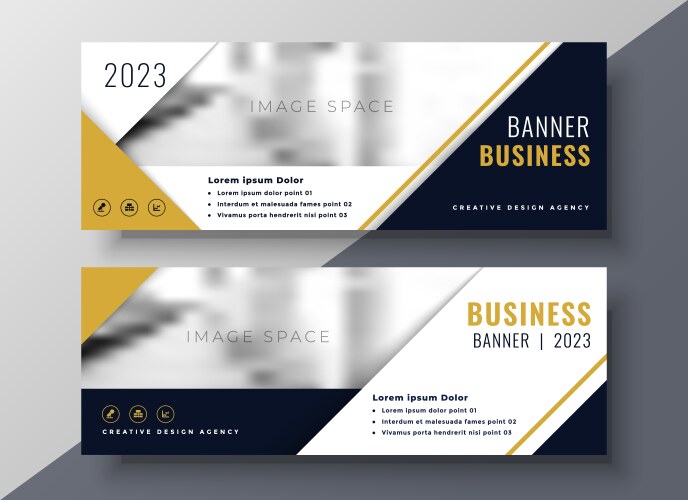 Creative roll up banner design template Royalty Free Vector