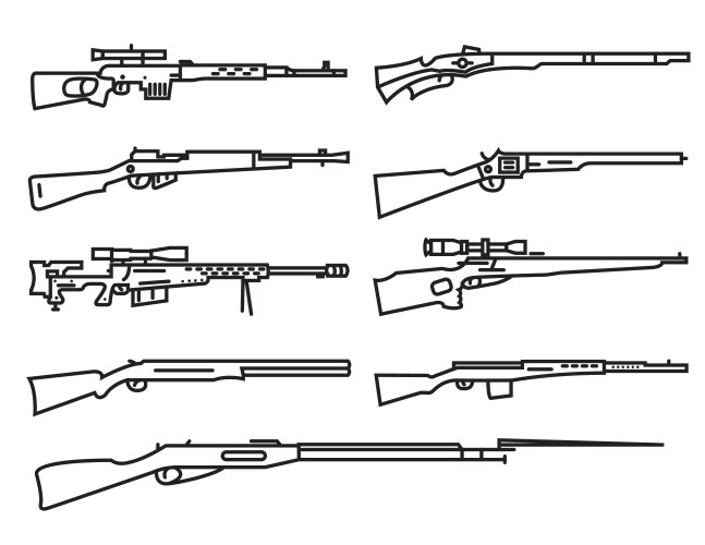 Gun Outline Vector Images (over 50,000)
