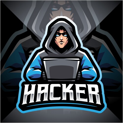 Hacker in dark Royalty Free Vector Image - VectorStock