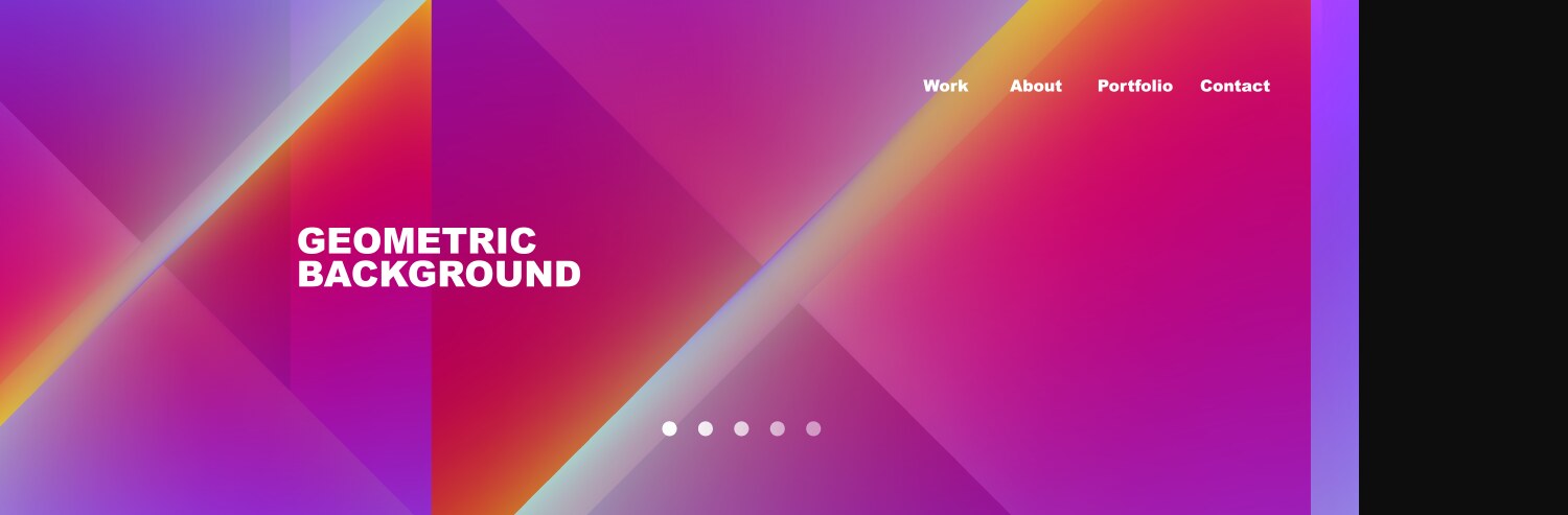 Triangle minimal web site page background design Vector Image