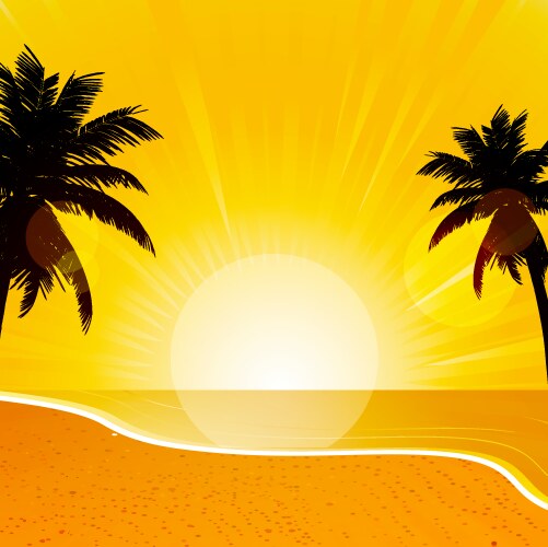 Summer sun Royalty Free Vector Image - VectorStock