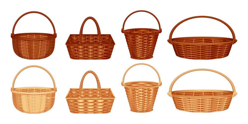 Wicker Baskets Vector Images (over 12,000)
