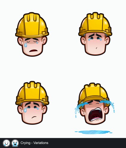Cartoon construction worker with shovel Royalty Free Vector