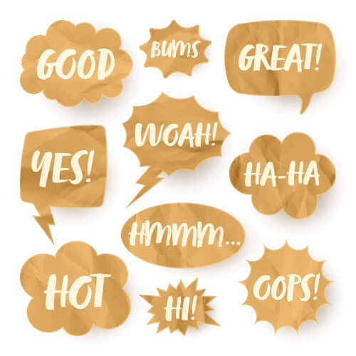 Comic speech bubble with boing text Royalty Free Vector